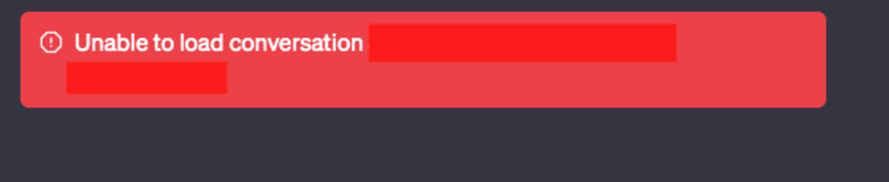 ChatGPTで「Unable to load conversation ******」とポップアップが表示される。 | Men of ...