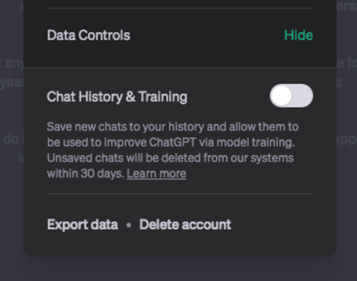 ChatGPTでチャット履歴をオフにする方法と手順 | Men of Letters（メン・オブ・レターズ） – 論理的思考/業務改善/プログラミング